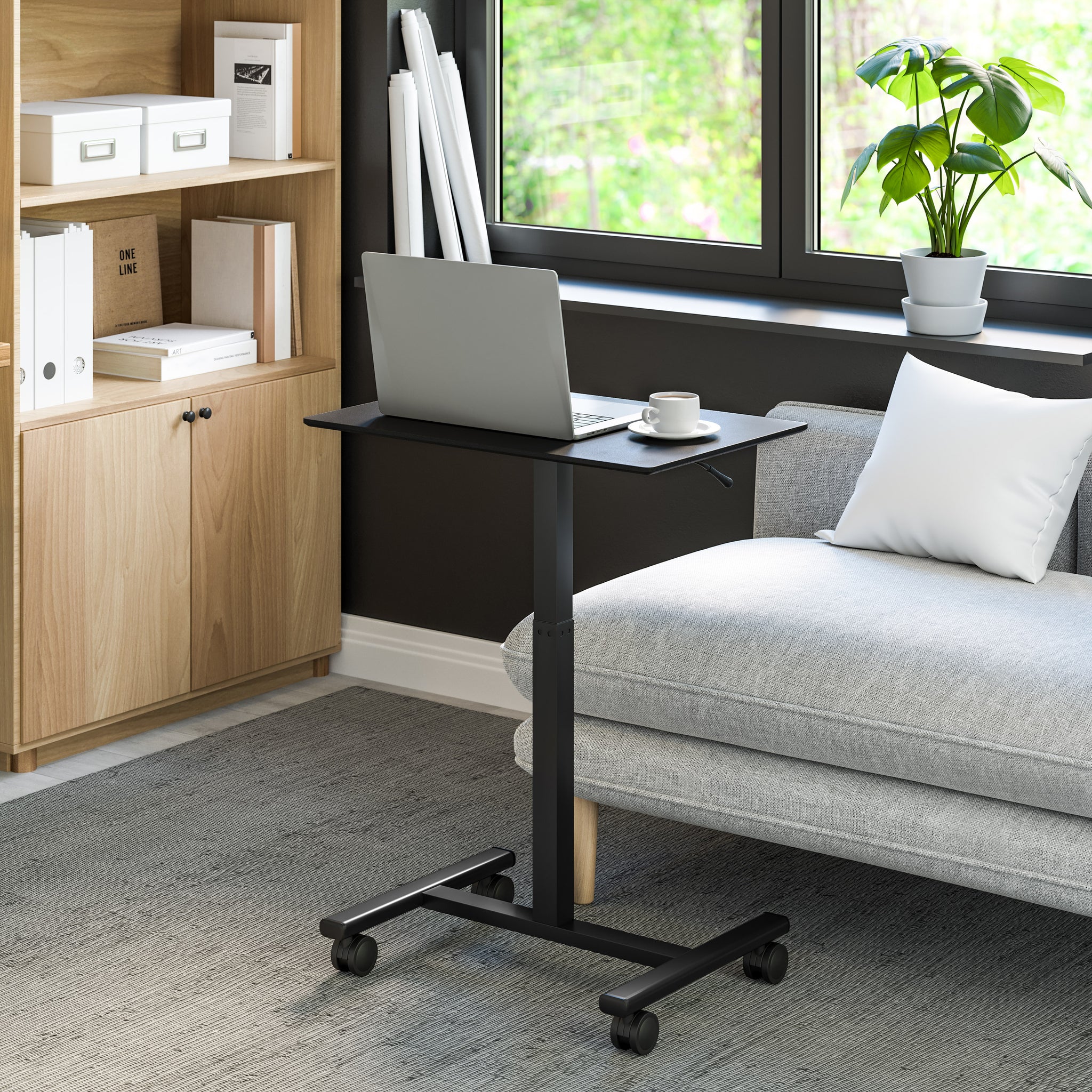 airLIFT® Pneumatic Mobile Desk Cart