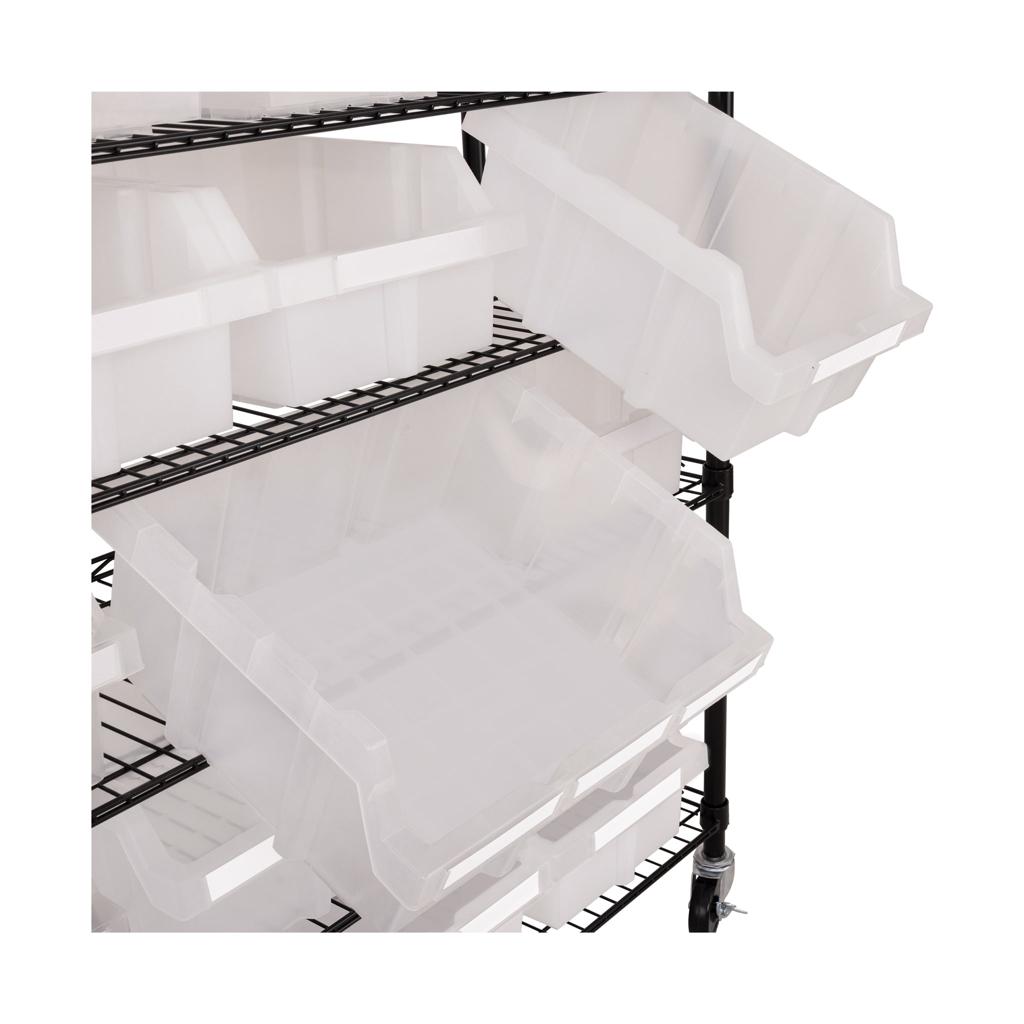Extra-Wide 7-Tier NSF-Certified 21-Bin Rack