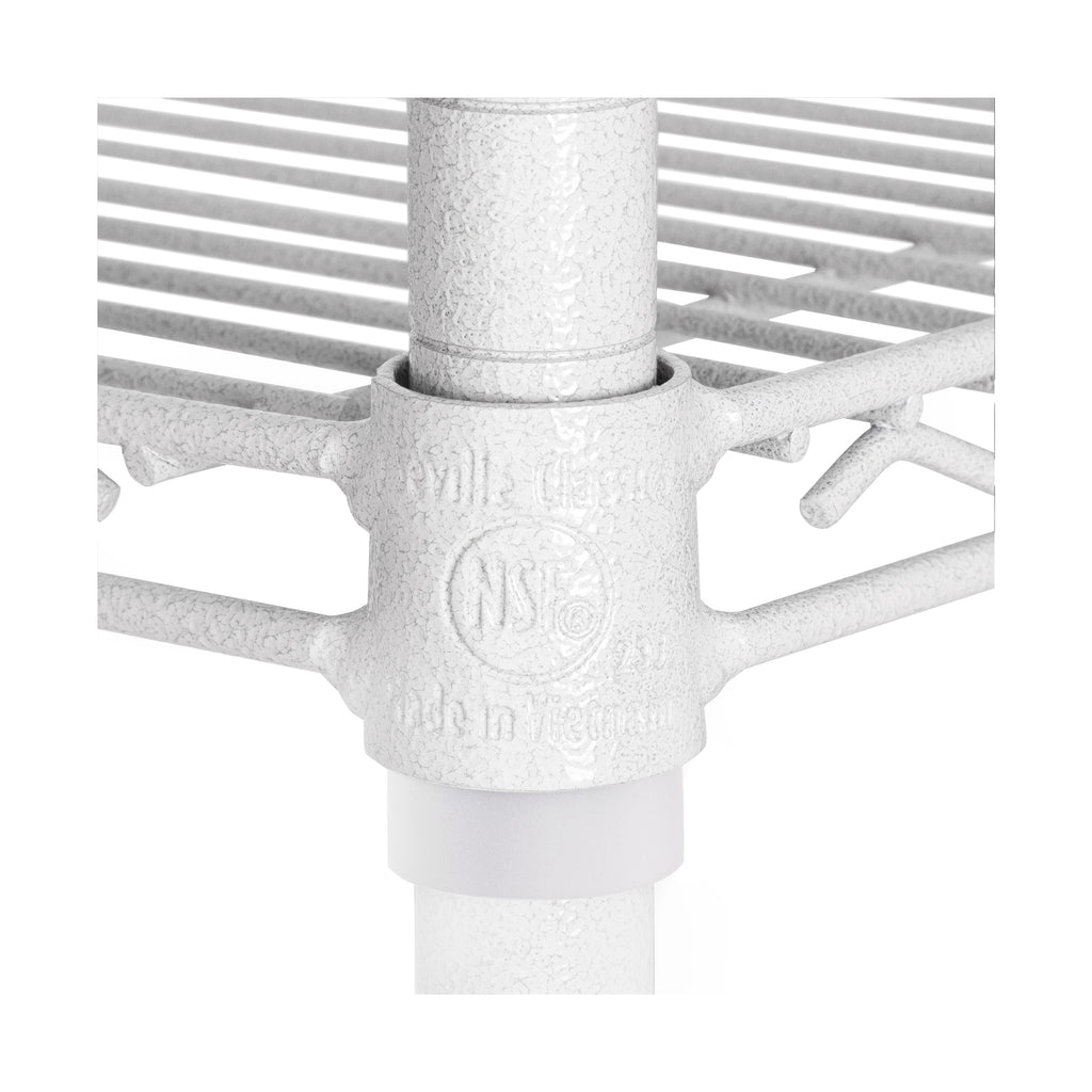 UltraDurable® 6-Tier NSF Steel Shelving with Shelf Liners, White ...