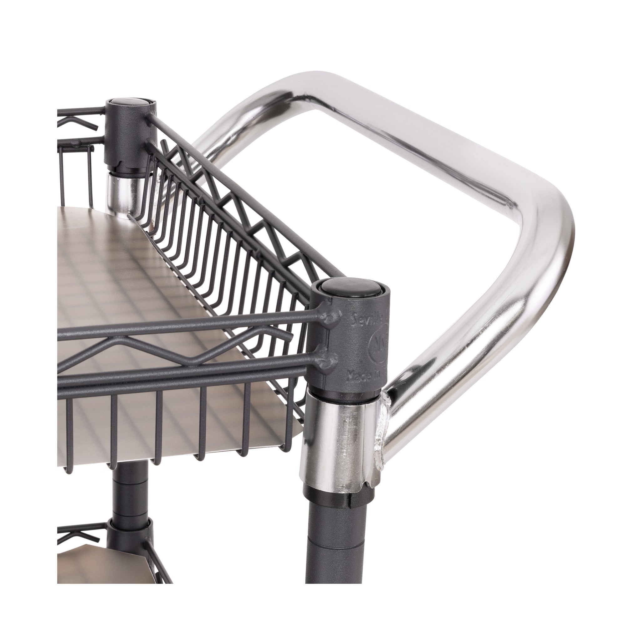 3-Tier NSF-Certified Utility Cart with Shelf Liners