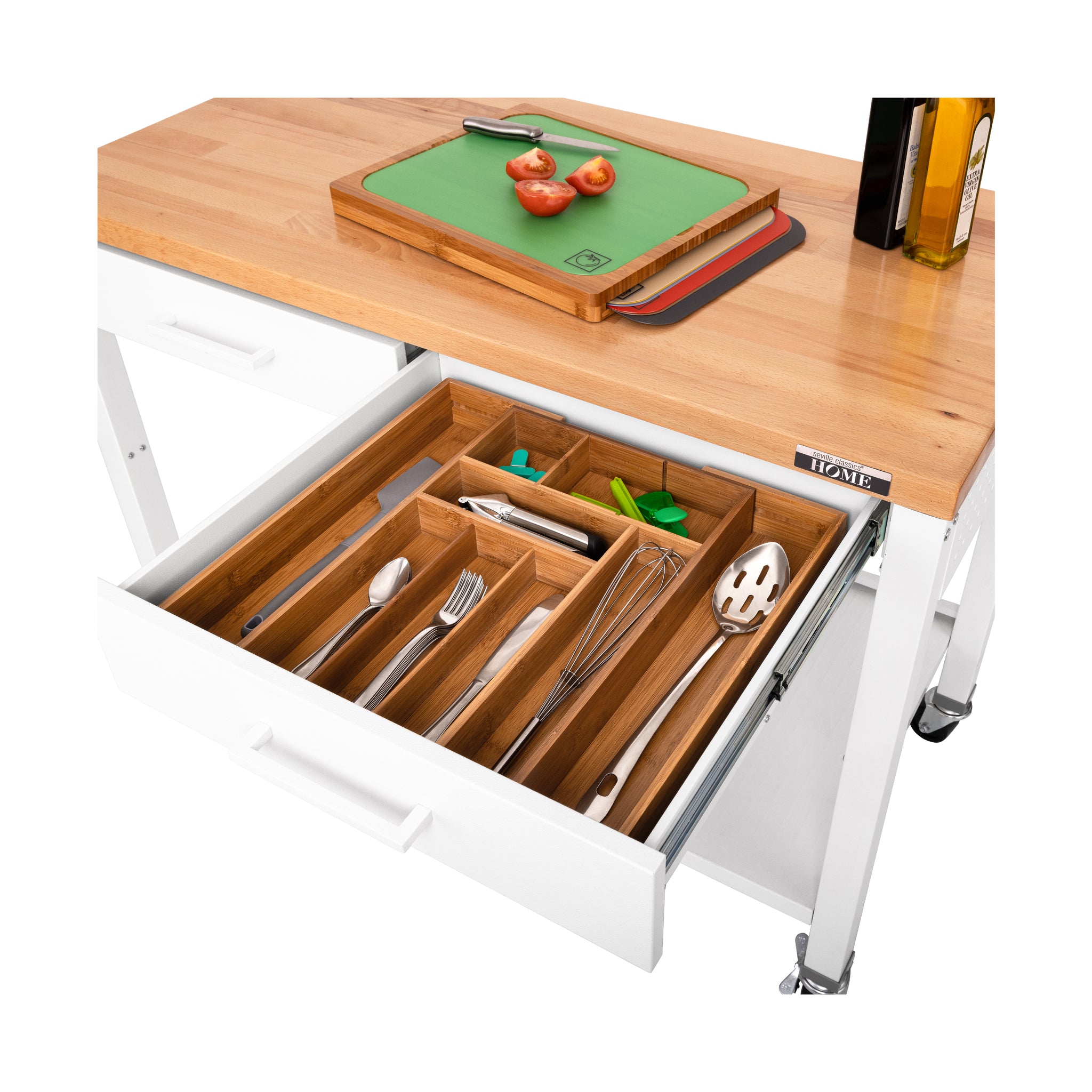 HOME Work Center Island Table – Seville Classics