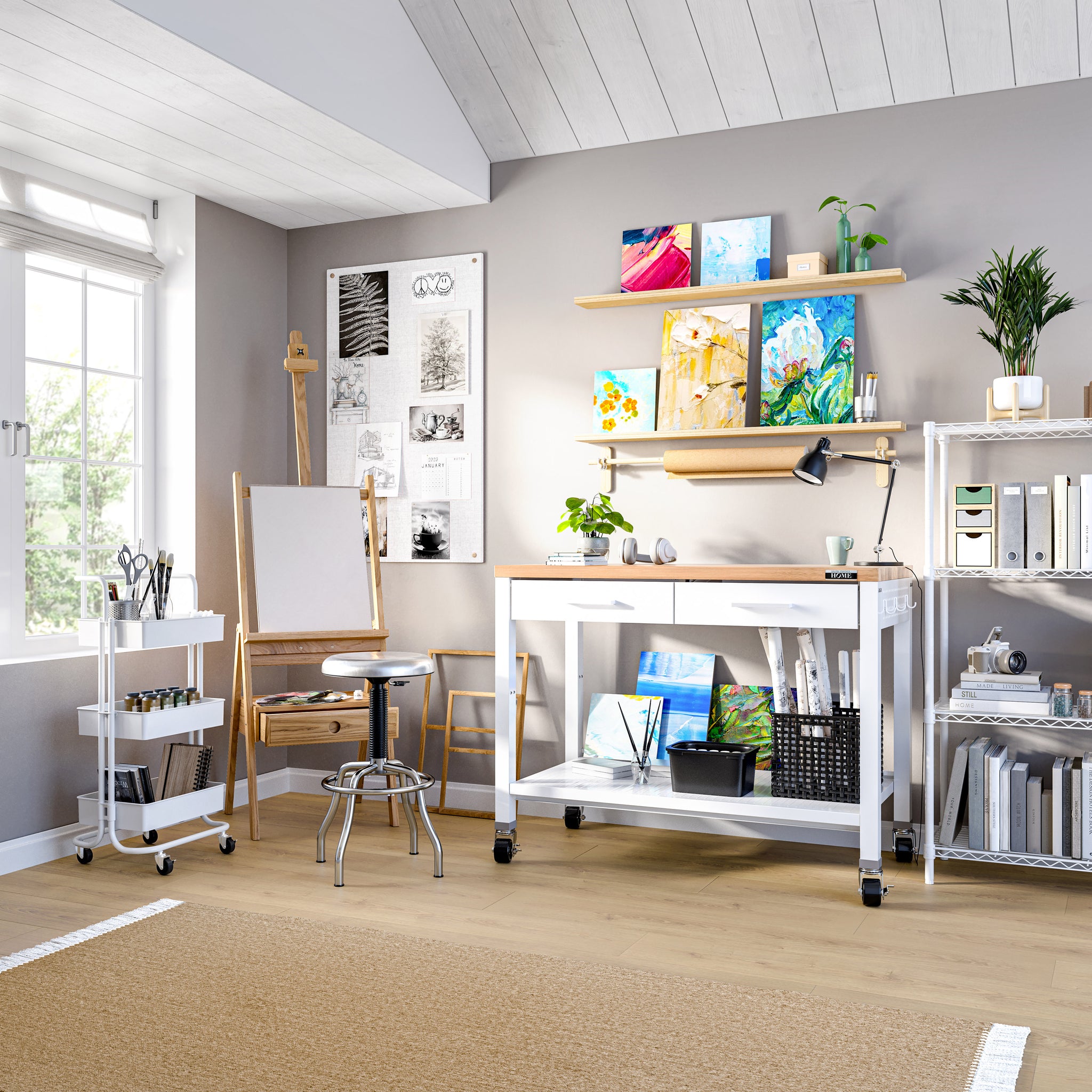 HOME Work Center Island Table