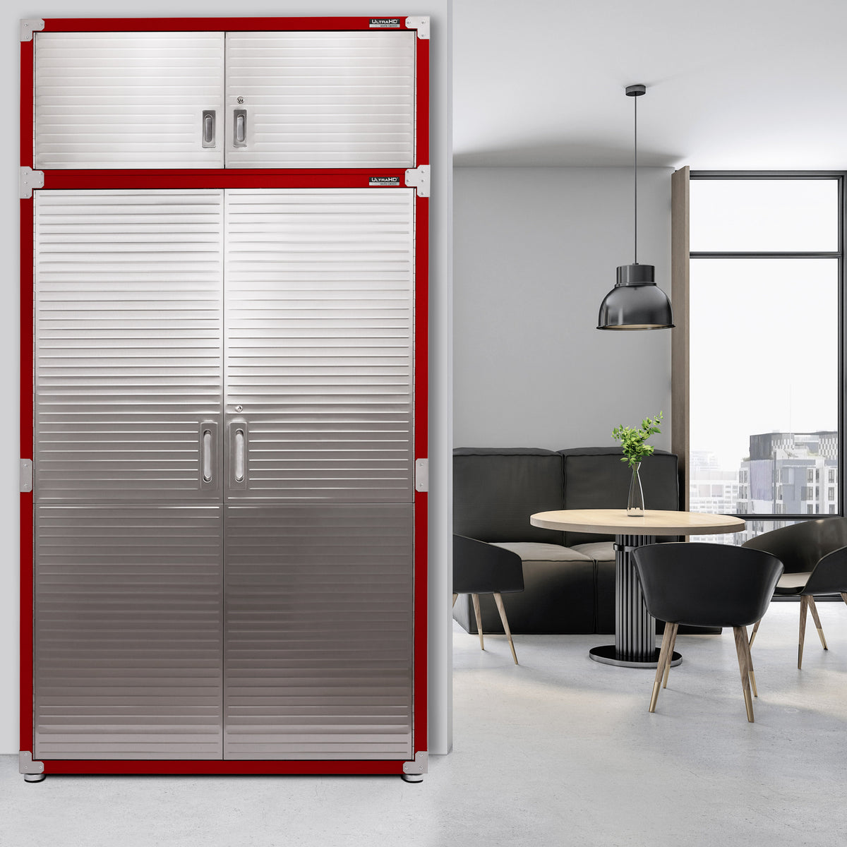 UltraHD® Stacking Top Cabinet, Red