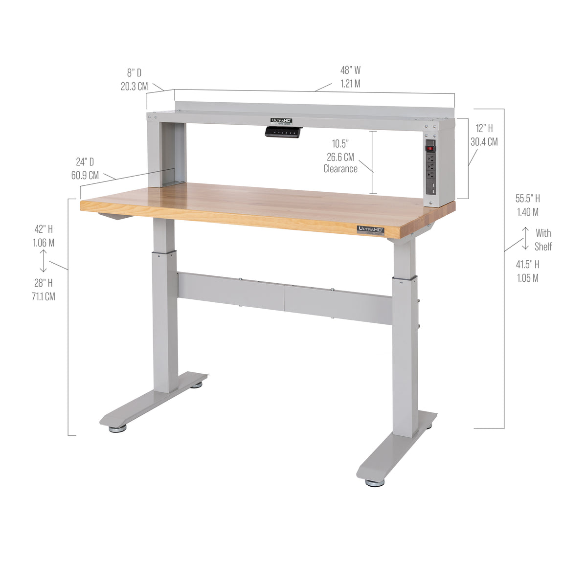 UltraHD® Electric Height Adjustable Workbench