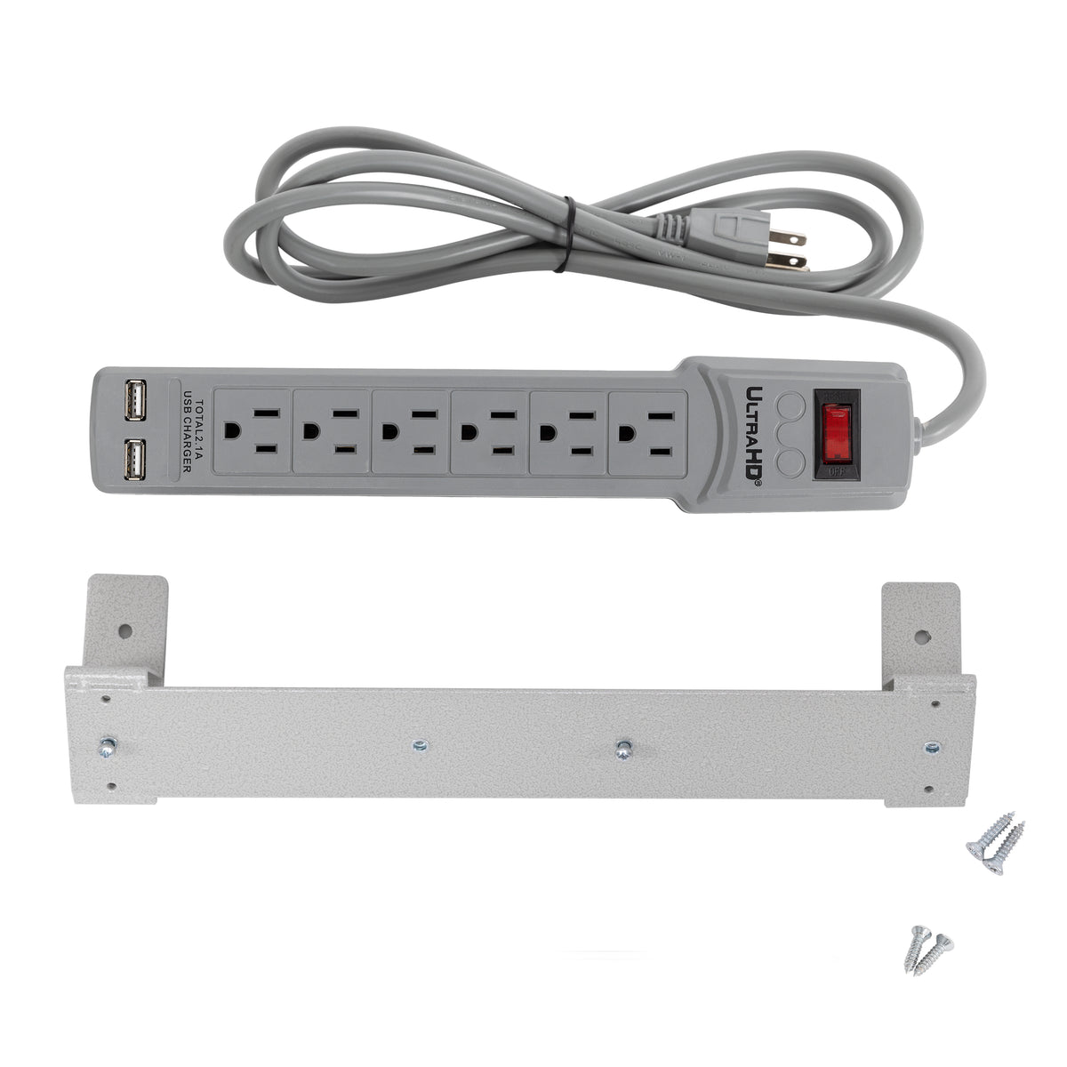 UltraHD® Power Strip with Mounting Bracket