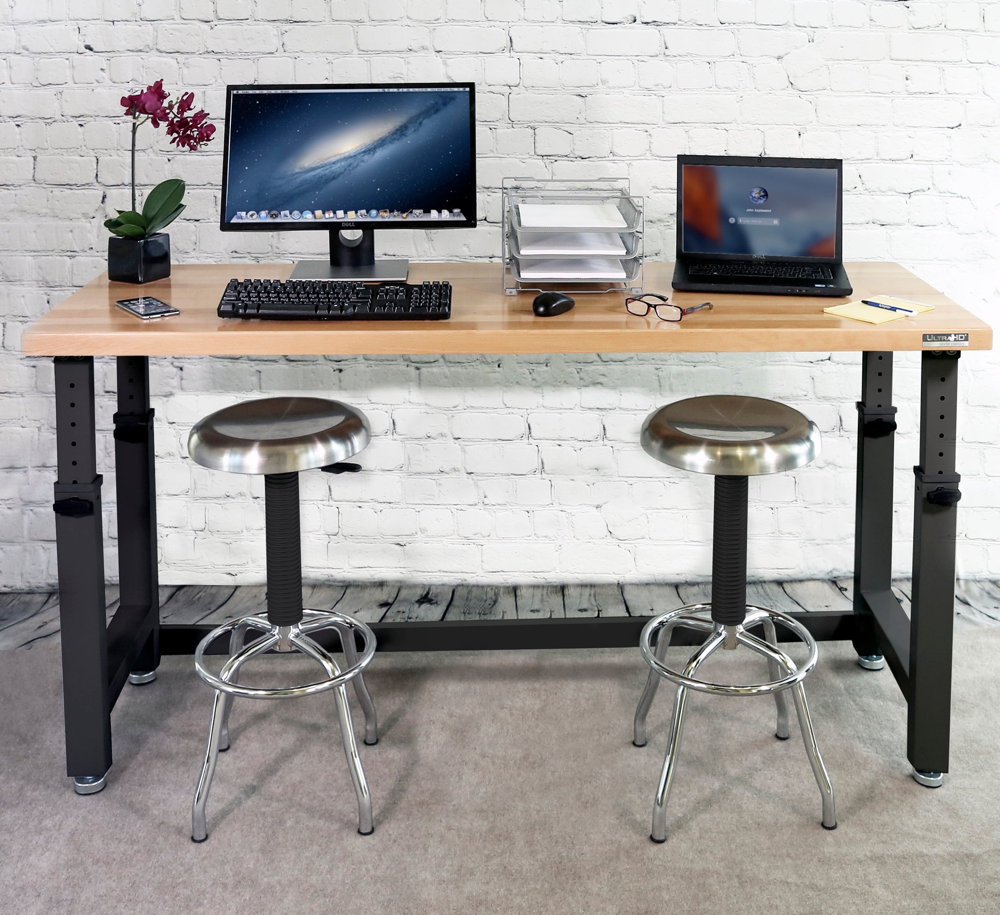 UltraHD® Height Adjustable Workbench, Graphite – Seville Classics