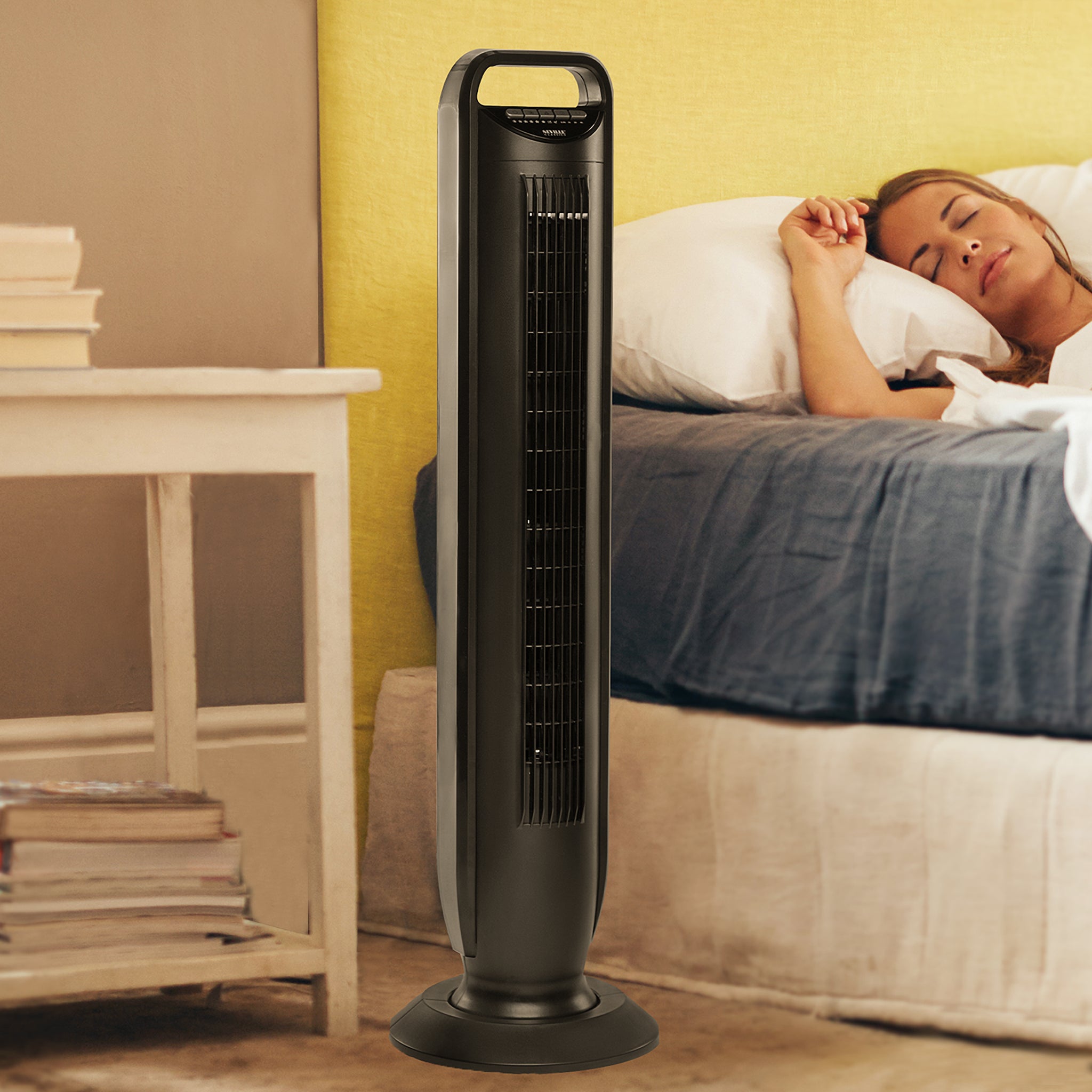 UltraSlimLine® Oscillating Tower Fan, Black