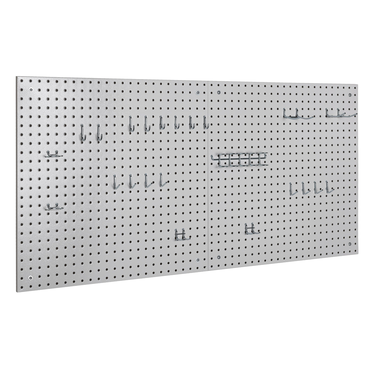 UltraHD® 2-Piece Pegboard Set w/ 23 Piece Hook Assortment, Granite